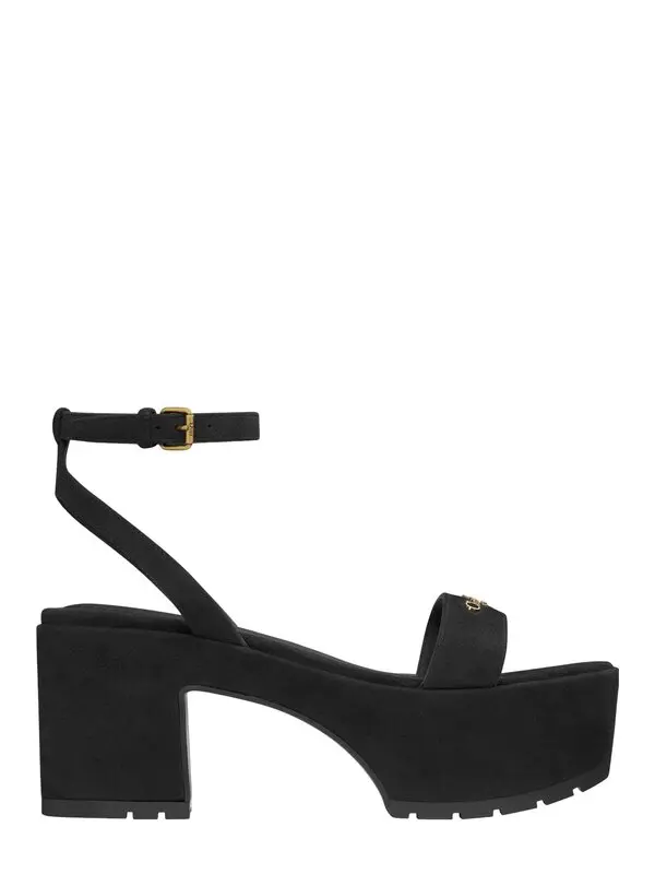 Dior D-lane Platform Sandal - Black