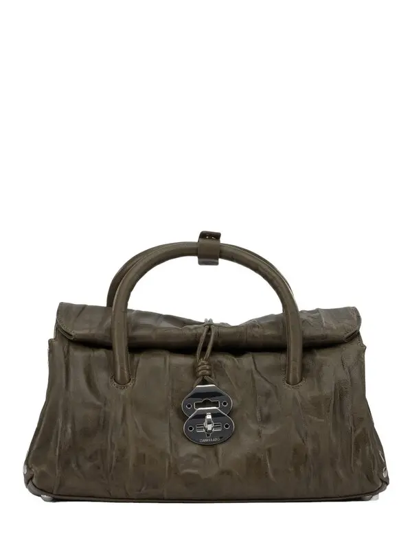 ZANELLATO Dotta Pleated' Hand Bag - Brown