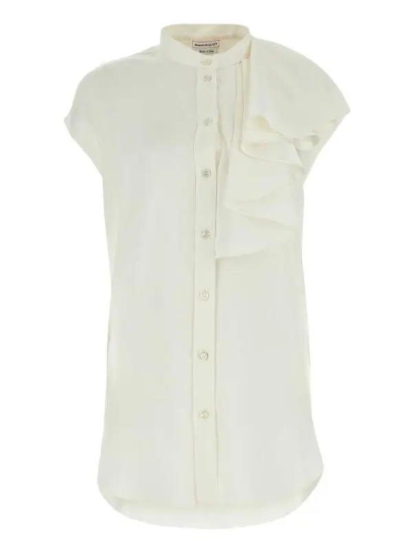 Alexander McQueen Sleeveless Shirt - White