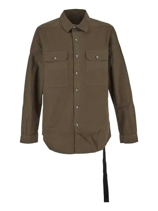 Rick Owens Long-sleeved Button-up Shirt - Brown