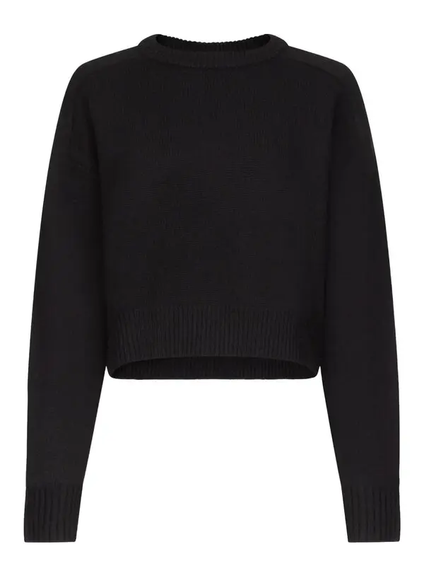 Loulou De Saison Bruzzi Cropped Sweater - Black