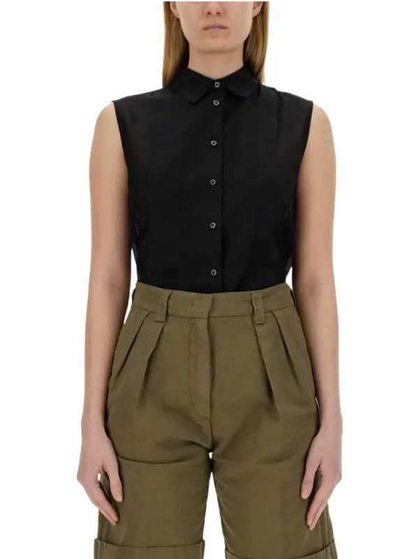 Aspesi Sleeveless Blend Shirt - Multicolor