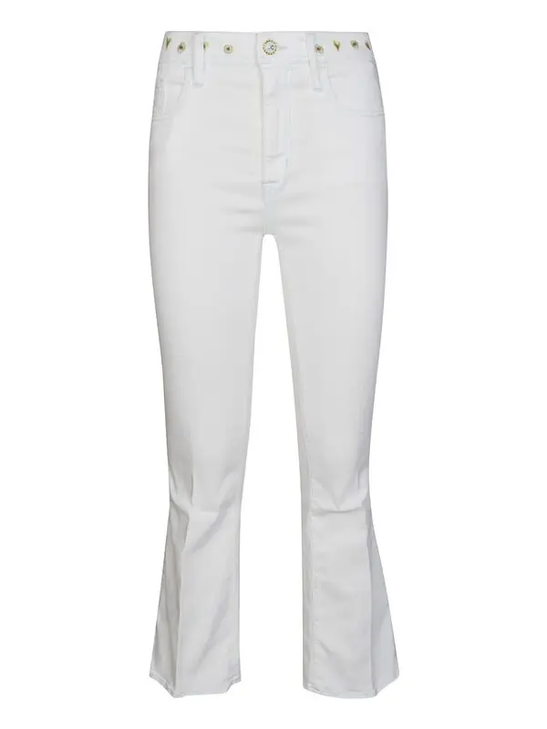 Jacob Cohen Logo Patch Flared Jeans - White