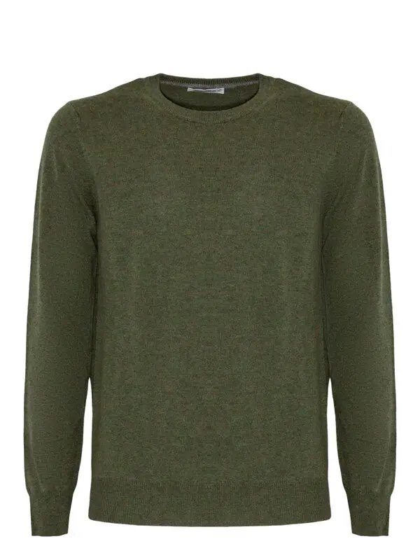 KANGRA Crew Neck Slim Fit Sweater - Green