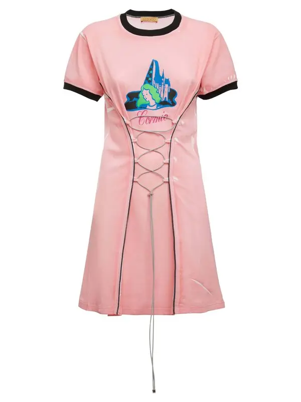 CORMIO Josefine Crewneck Mini Dress - Pink