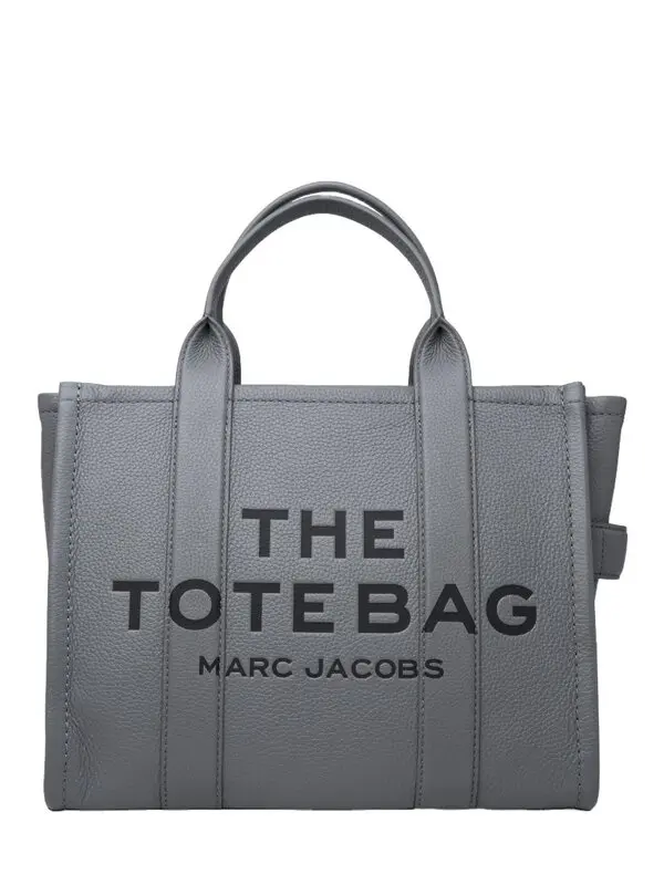 Marc Jacobs Leather Micro Tote Bag - Gray