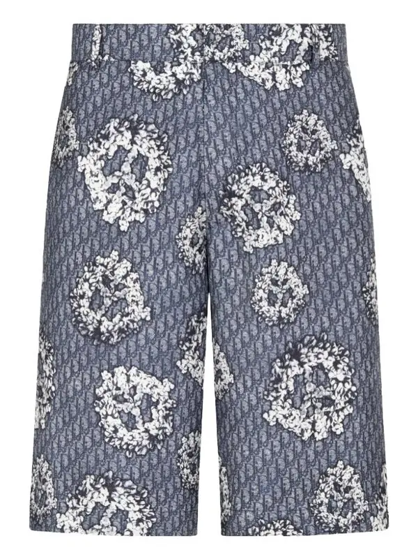 Dior Printed Bermuda Shorts - Blue