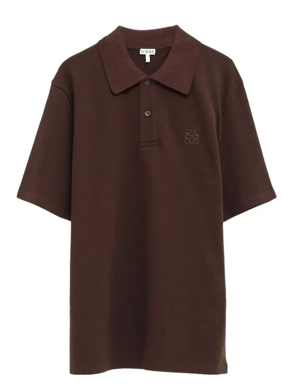 Loewe Embroidered Short-sleeved Polo Shirt - No