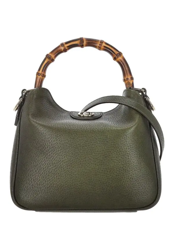 Gucci Diana Small Shoulder Bag With Bamboo Handle - Green