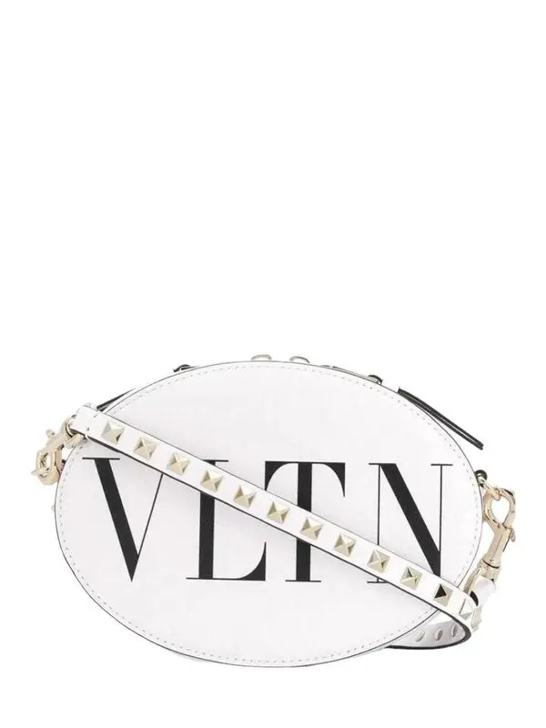 Valentino Garavani Rivet Decorative Shoulder Bag - White