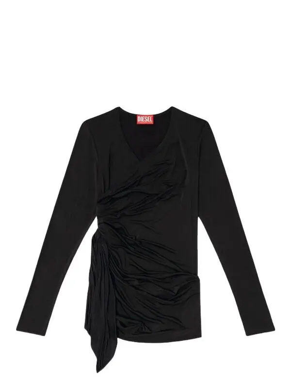 DIESEL® T-crissy-plain Long Sleeve Top - Black