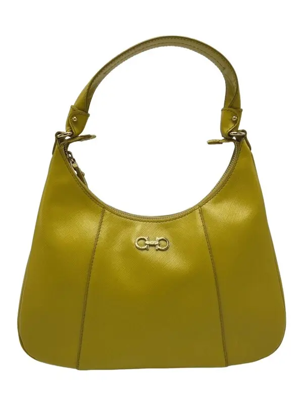 FERRAGAMO Zippered Shoulder Bag - Senape