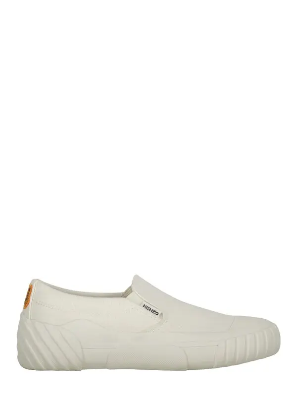 Kenzo Tiger Crest Slip-on Sneakers - White