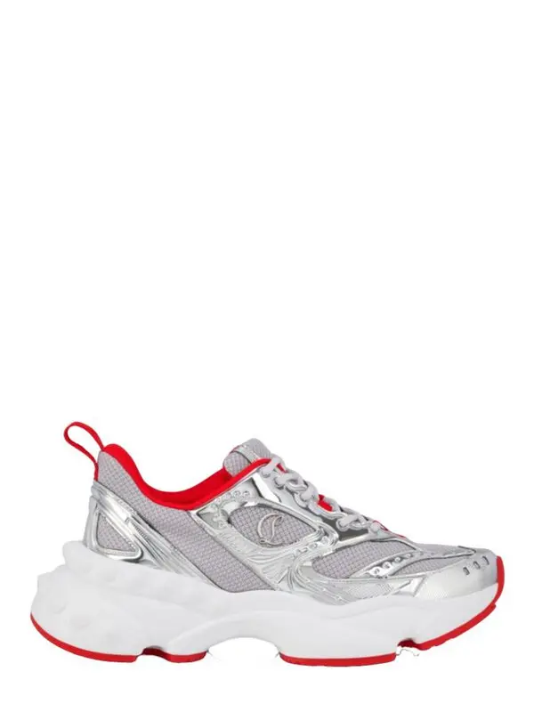 CHRISTIAN LOUBOUTIN So Flo Running Sneakers - Silver