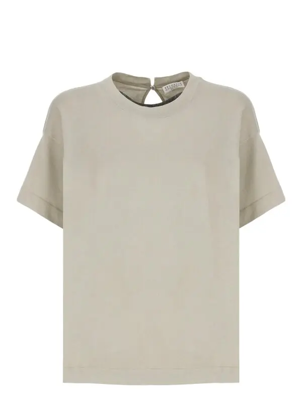 Brunello Cucinelli Short Sleeve T-shirt - Nude