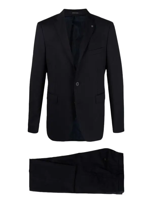 Tagliatore Long-sleeved Suit - Black
