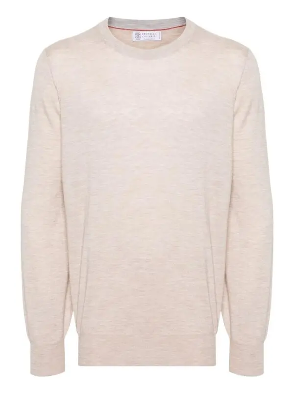 Brunello Cucinelli Crew Neck Long Sleeve Jumper - Pink