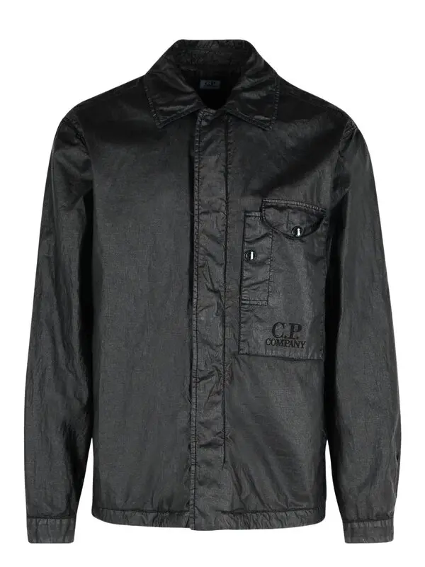 C.P. COMPANY Zip-front Shirt - Black