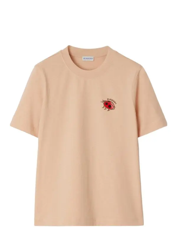Burberry Ladybug Logo Crewneck T-shirt - Teacup
