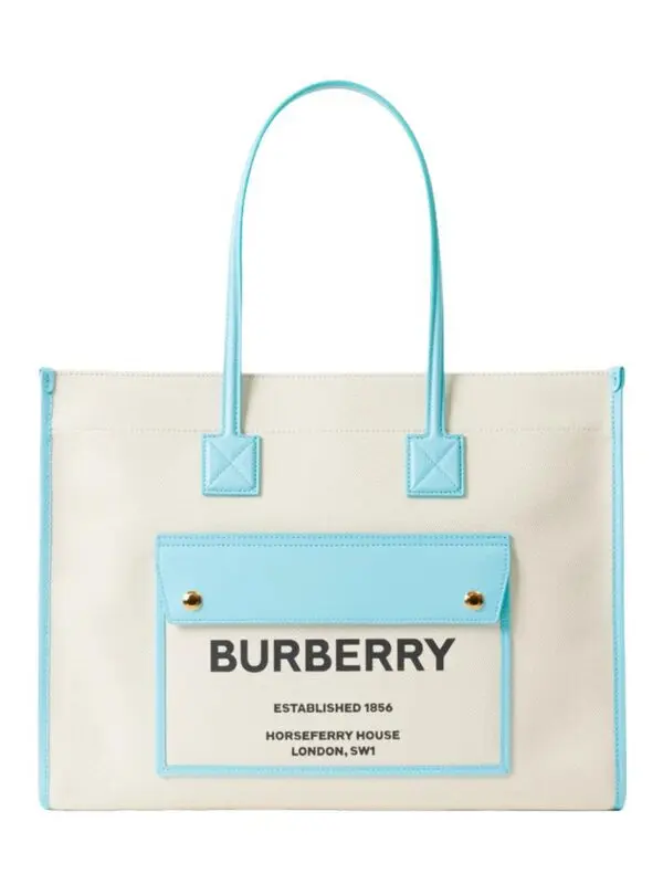 Burberry Medium Freya Tote - White