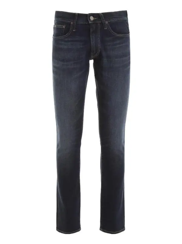 Polo Ralph Lauren Sullivan Logo Patch Slim-fit Jeans - Black
