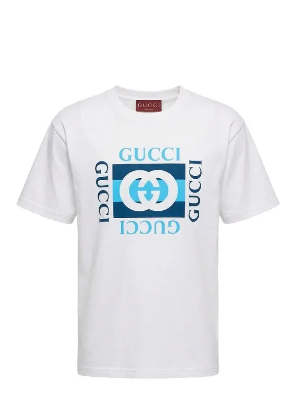Gucci Printed Jersey T-shirt - White