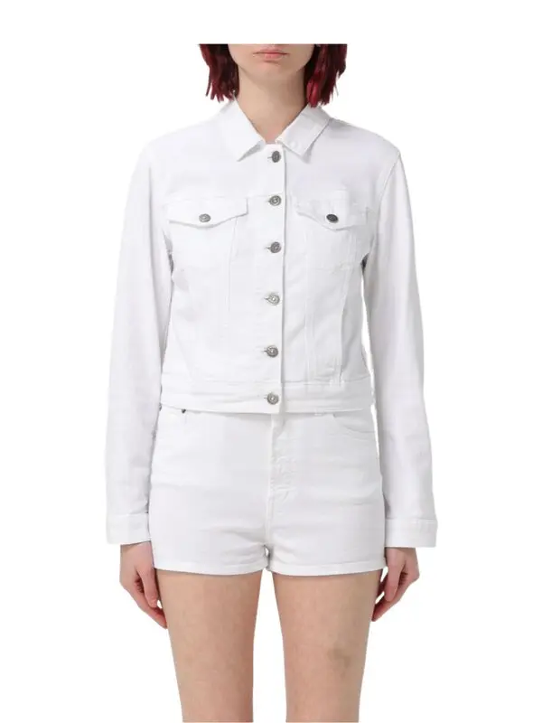 DONDUP Garment-dyed Denim Jacket - White