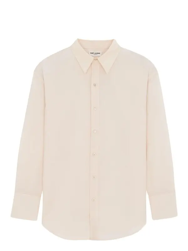 Saint Laurent Oversized Buttoned Shirt - Chalk