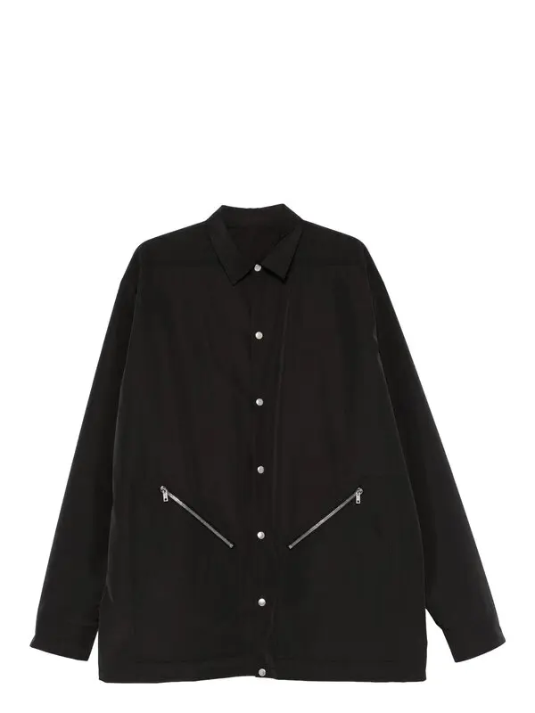 Rick Owens Tour Coat With Drawstring Hem - Black