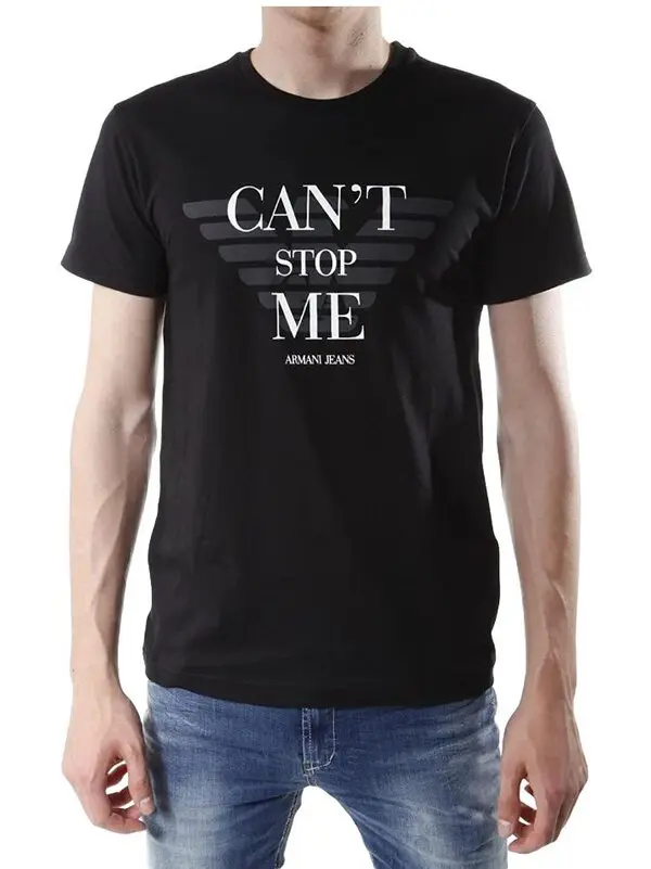 Emporio Armani Logo Detail T-shirt - Black