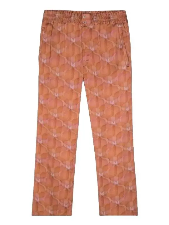 Dries Van Noten Printed Elastic Waist Trousers - Pink