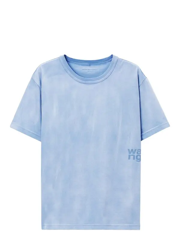 Alexander Wang Puff Logo Jersey T-shirt - Light Blue