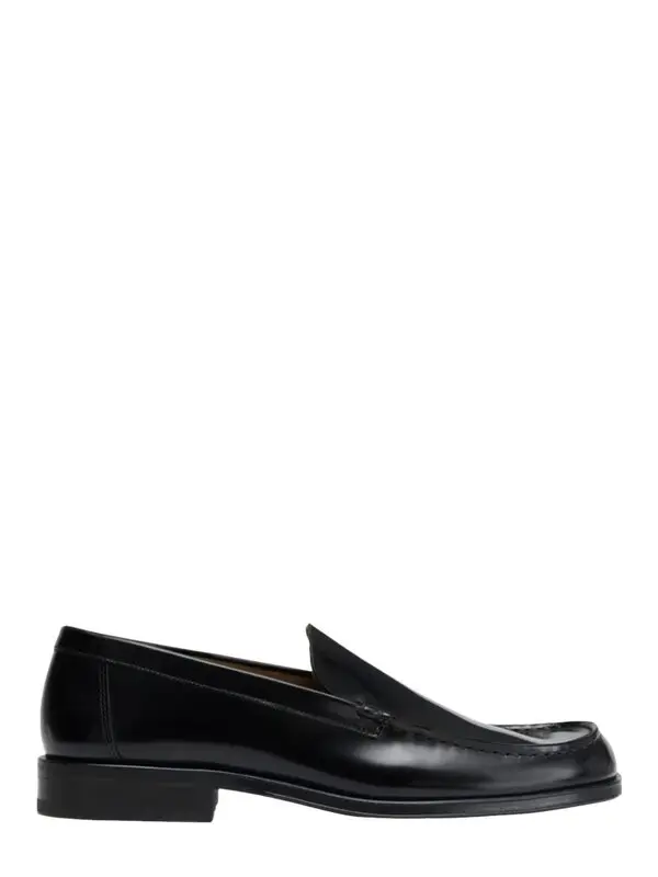 LEMAIRE Square-toe Loafers - Black