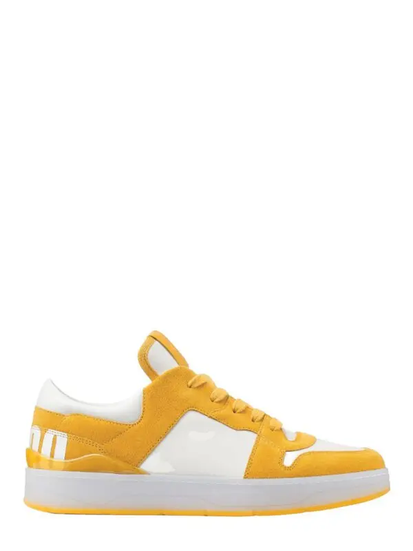 JIMMY CHOO Florent/m Calfskin Sneakers - White
