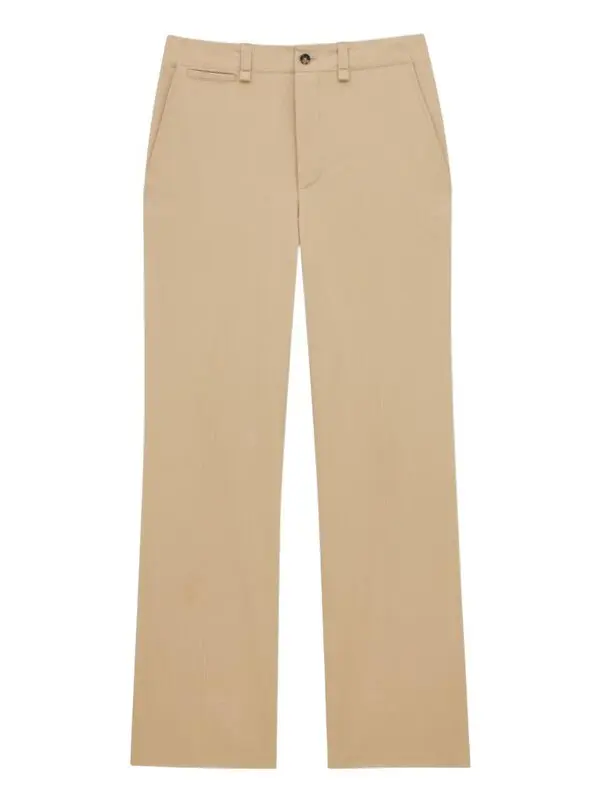 Saint Laurent Mid-rise Tailored Pants - Nude