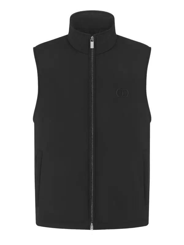 Dior Cd Icon Zipped Vest - Blac