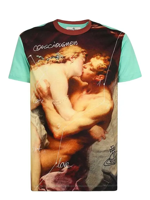 VIVIENNE WESTWOOD Graphic Print Crewneck T-shirt - Brown