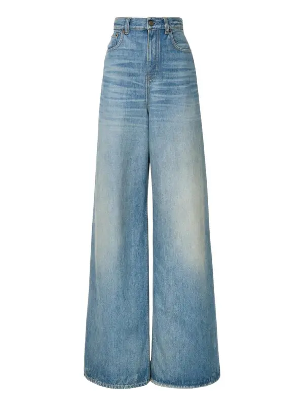 Chloé High-waisted Wide-leg Jeans - Dream Blue