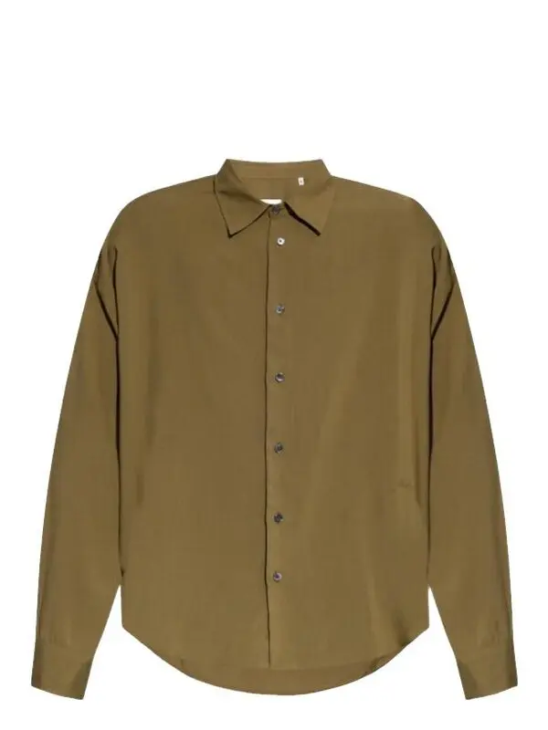 Ami Long-sleeve Button-up Shirt - Green