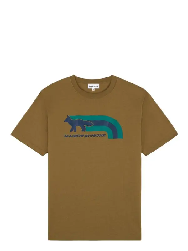 Maison Kitsuné Item O-neck Short-sleeved T-shirt - Brown