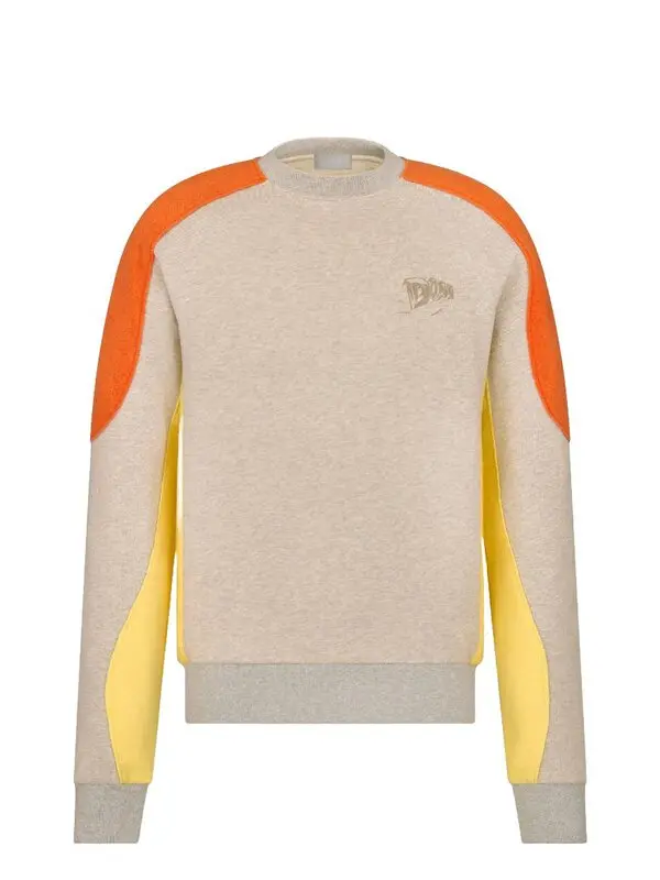 Dior Logo Printed Crewneck Sweatshirt - Nude