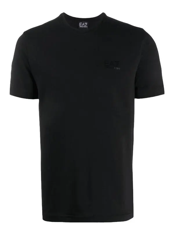 Emporio Armani Logo Print T-shirt - Black