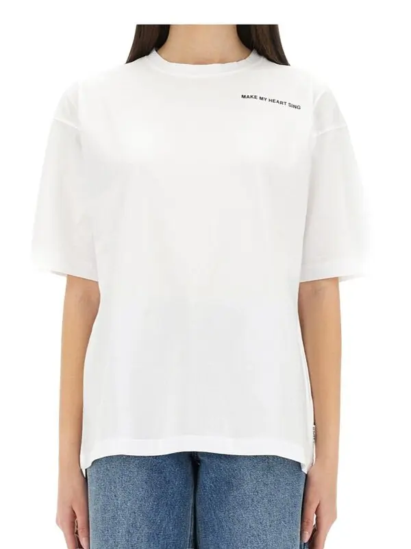 Aspesi Make My Heart Sing" T-shirt - White