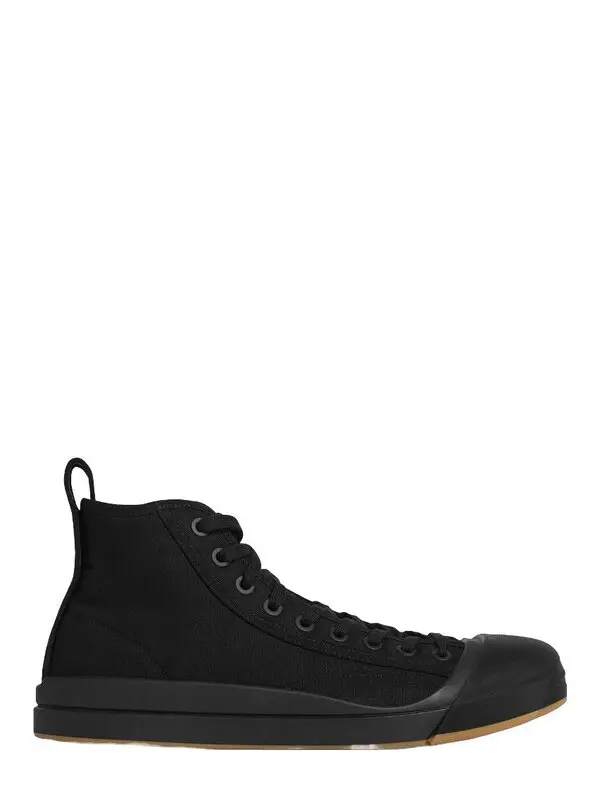 Bottega Veneta High Top Lace-up Sneakers - Black