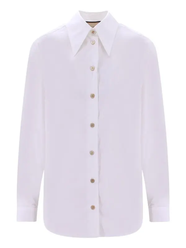 Gucci Pointed Collar Button-up Shirt - White