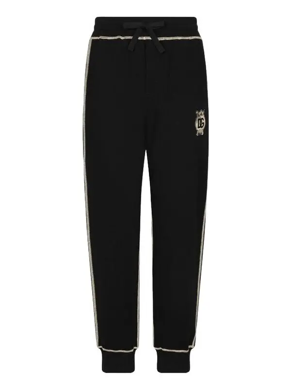Dolce & Gabbana Dolce Gabbana Dg Logo Printed Jogging Pants - Black