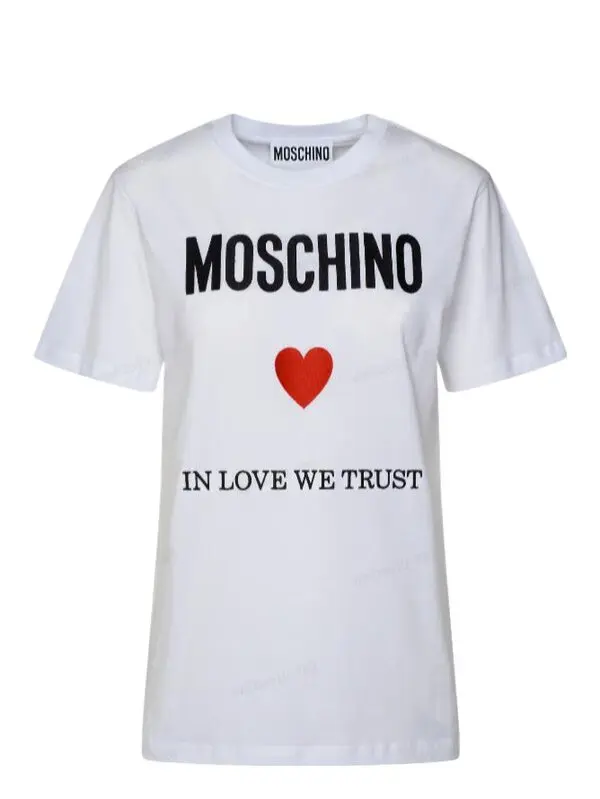 Moschino Printed Crewneck T-shirt - White