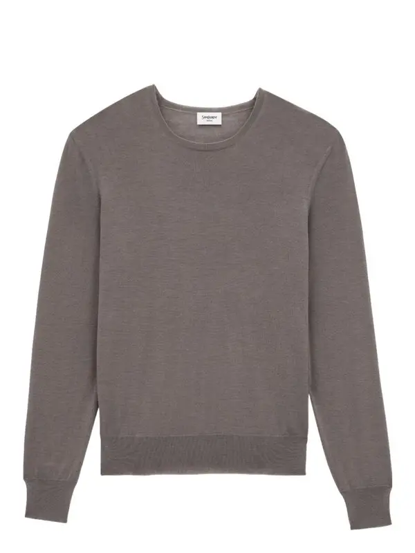 Saint Laurent Wool Sweater - Taupe
