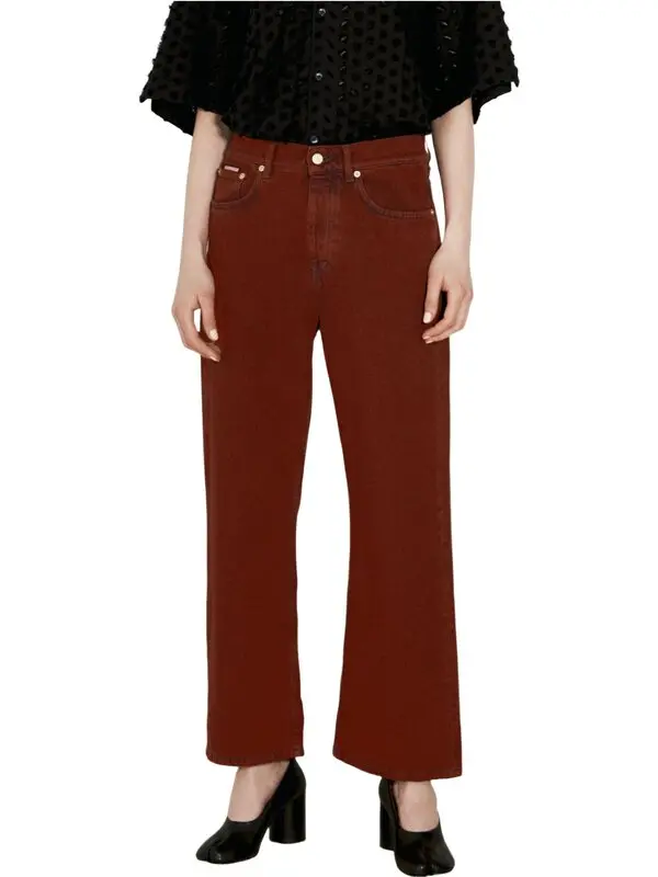 Eytys Avalon Cropped Jeans - Brown