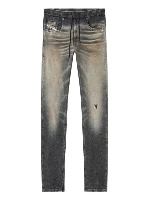 DIESEL® 2030 D-krooley Ripped Regular Joggjeans - Light Gray